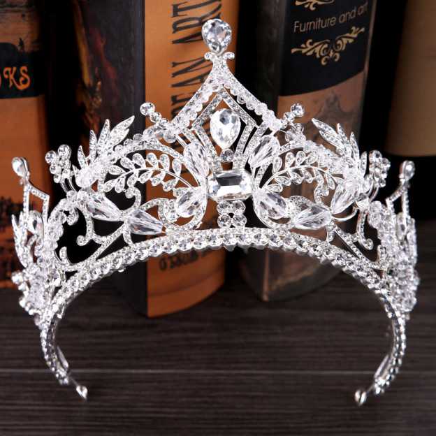Beau alliage strass couronnes mariage fête coiffe S150891 - Coiffes ...